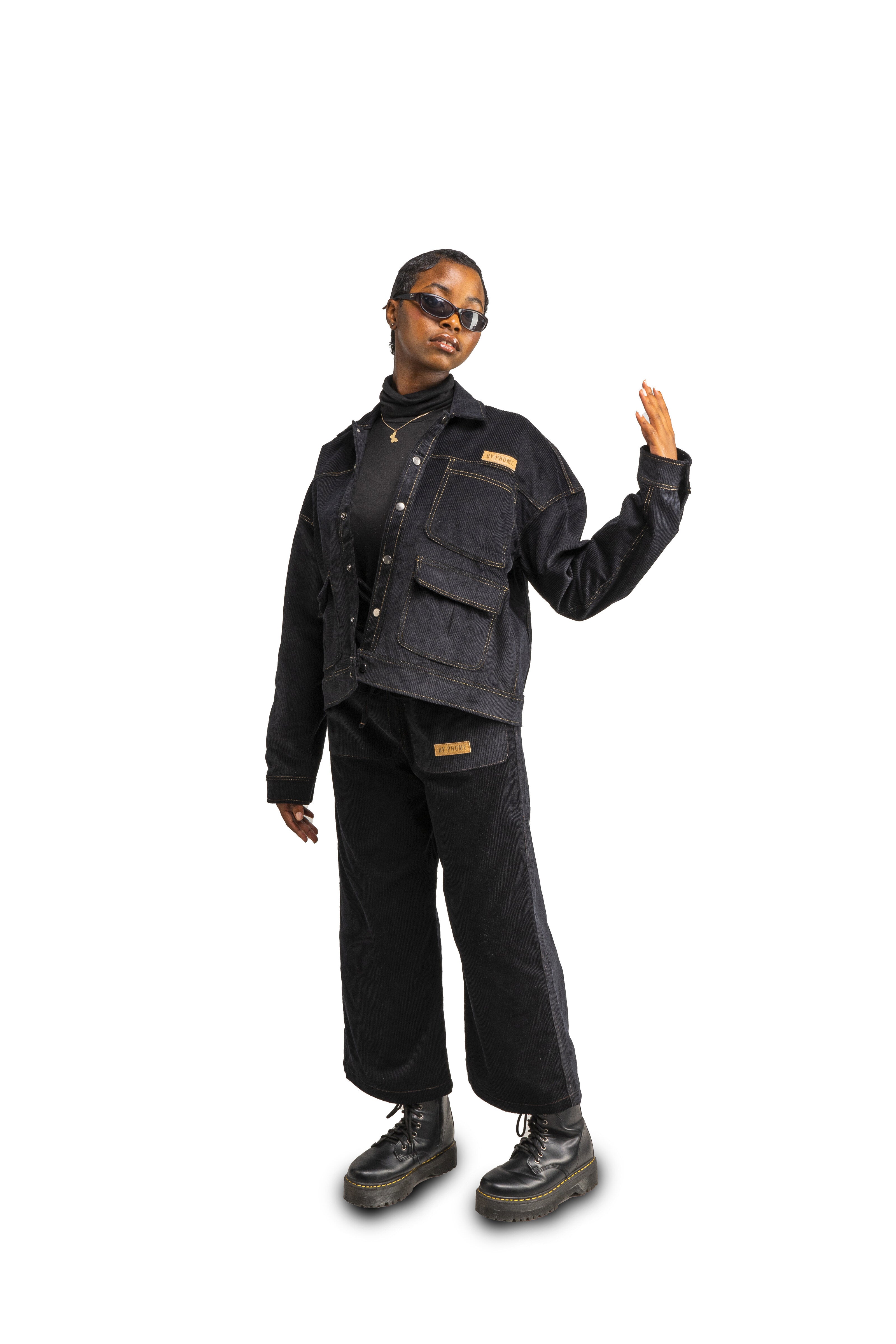 Black Corduroy - P1 Oversized Jacket │BY PHUME
